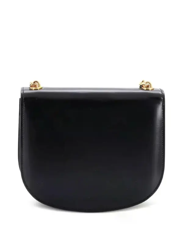 Celine Triomphe Besace Clea Chain Flap Bag - Black