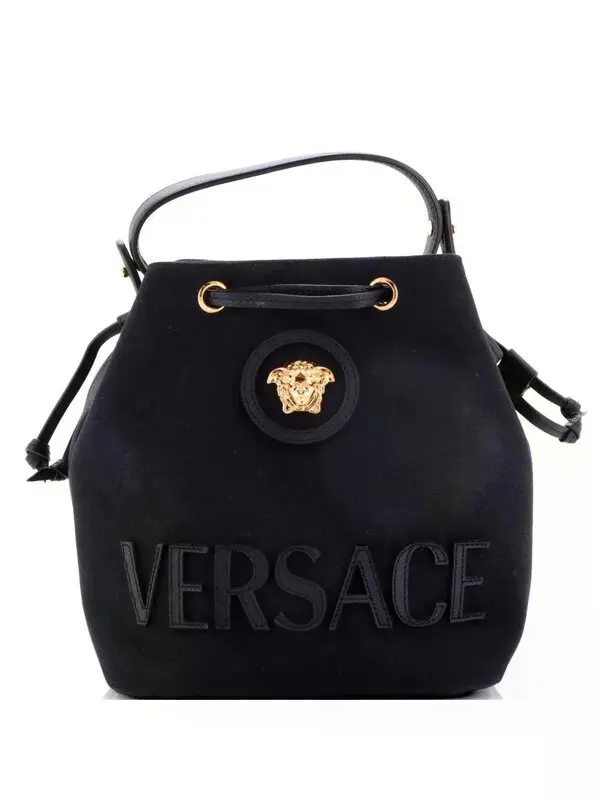 Versace La Medusa Small Bucket Bag - Black
