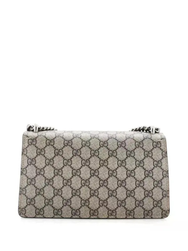 Gucci Dionysus Gg Coated Canvas Small Shoulder Bag With Crystal Embellished Metal - Red