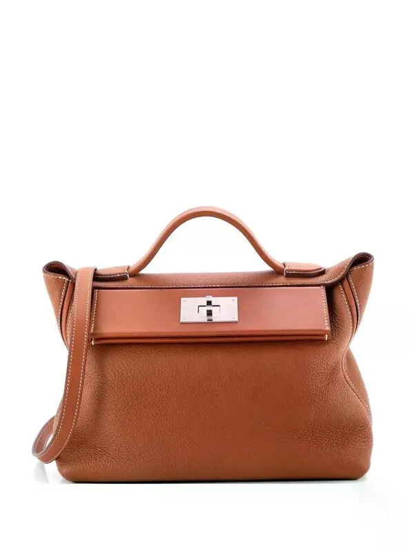 Hermès 24/24 Togo With Swift 29 Satchel - Brown