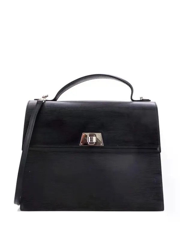 LOUIS VUITTON Sevigne Handbag Epi Leather Gm Satchel - Black
