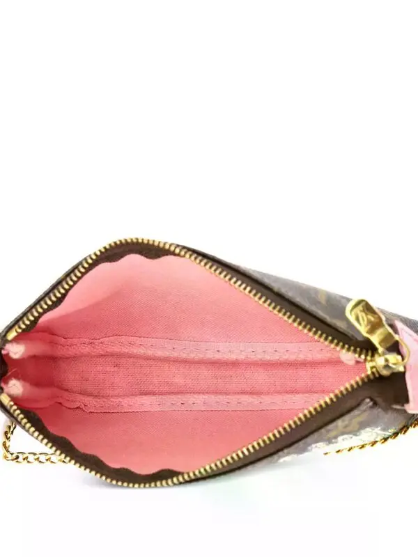 LOUIS VUITTON Pochette Accessoires Limited Edition Mini Clutch - Brown