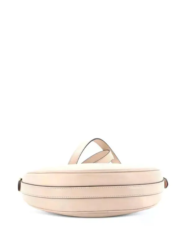 Prada Arque Half Moon Leather Small Hobo Bag