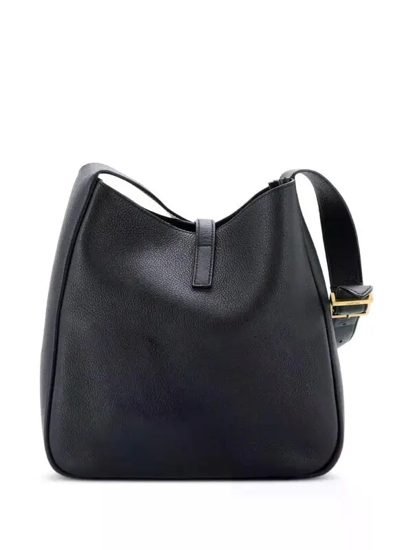 Saint Laurent Le 5 A 7 Supple Leather Small Hobo Bag - Black