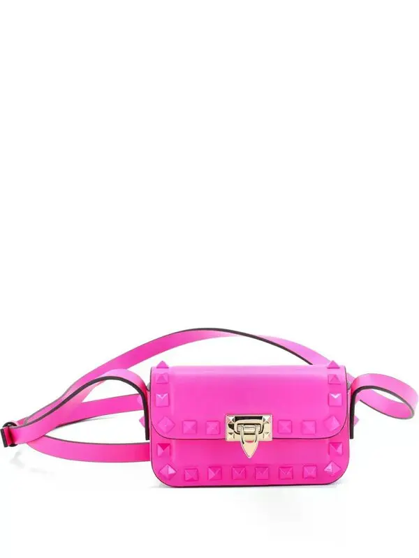Valentino Garavani Rockstud23 Leather Micro Shoulder Bag - Pink