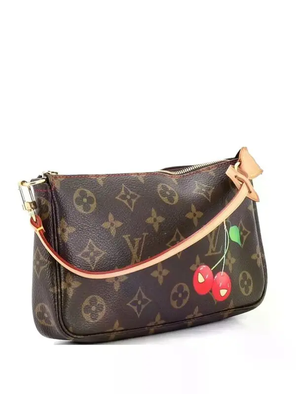 LOUIS VUITTON Limited Edition Monogram Cerises Pochette Accessoires - Brown