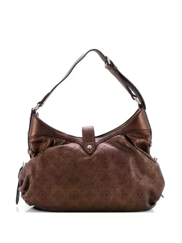 LOUIS VUITTON Mahina Leather Hobo Bag - Brown