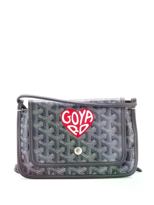 Goyard Plumet Clutch Wallet Printed Coated Canvas Crossbody Bag - Grey