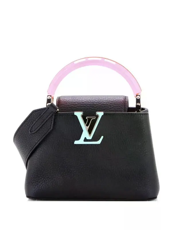 LOUIS VUITTON Capucines Mini Shoulder Bag - Black
