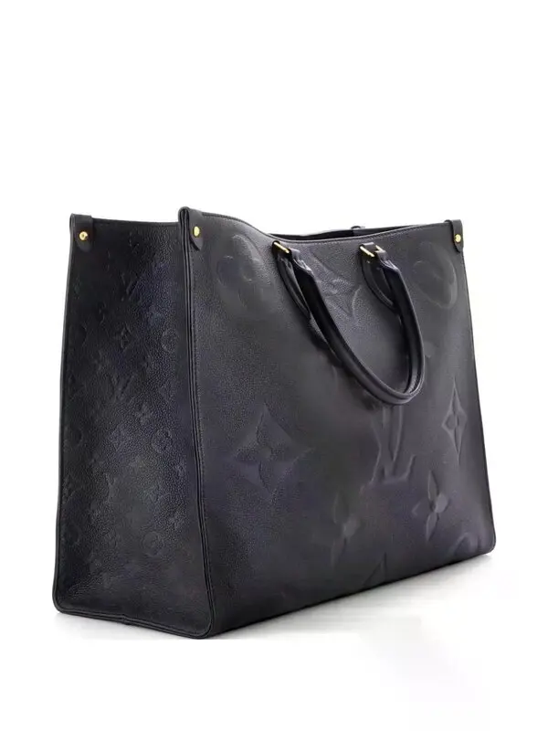 LOUIS VUITTON Onthego Gm Tote Bag Monogram Empreinte - Black