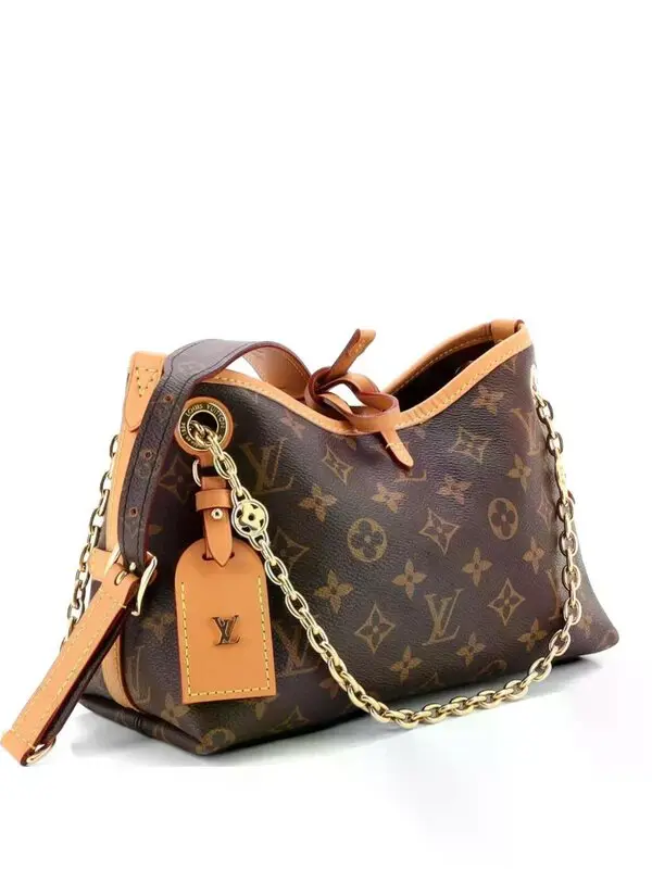 LOUIS VUITTON Carryall Monogram Canvas Bb Hobo Bag - Brown