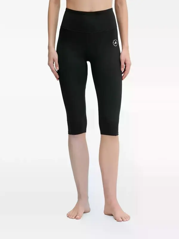 Adidas By Stella McCartney Logo-print Leggings - Black
