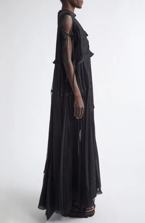 Sacai Mixed Media Maxi Dress
