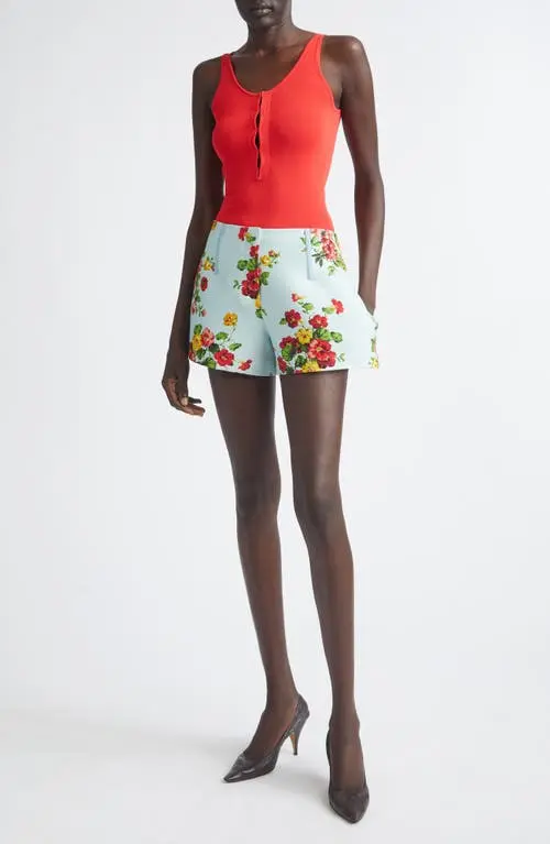 Brandon Maxwell The Scarlett Scoop Neck Bodysuit