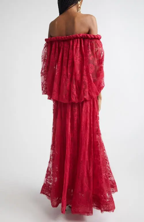 Zimmermann Luna Twist Lace Gown