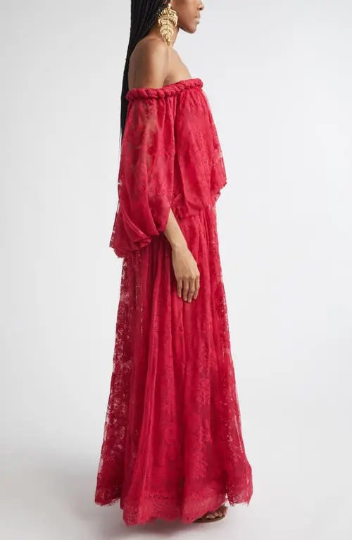 Zimmermann Luna Twist Lace Gown