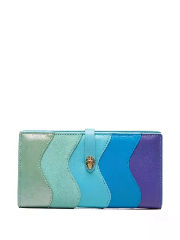 Kurt Geiger Kensington Wavy Leather Wallet - Blue
