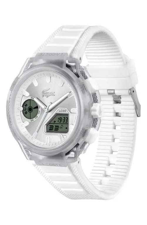 Lacoste Ana-digi Silicone Strap Watch