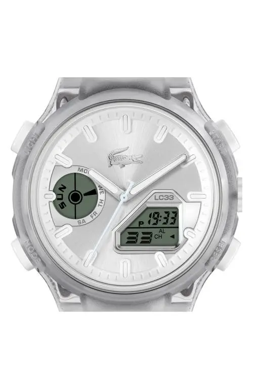 Lacoste Ana-digi Silicone Strap Watch