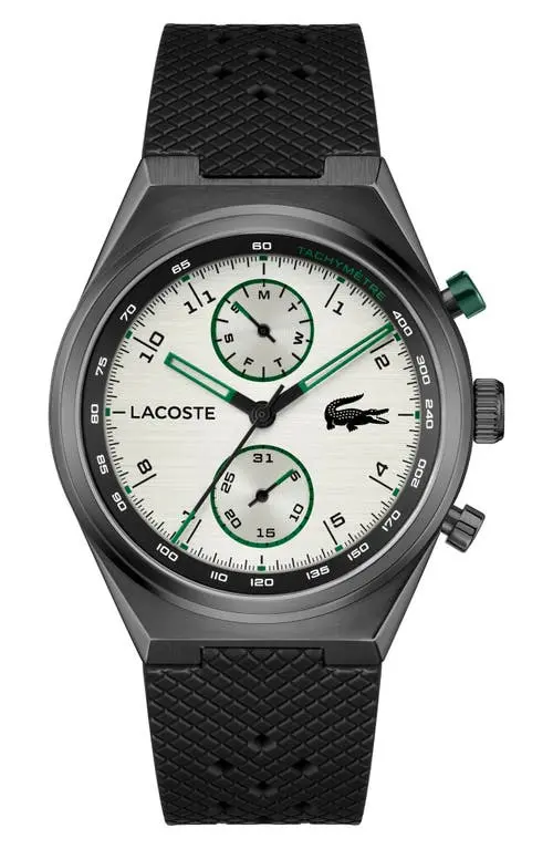 Lacoste Line Racer Multifunction Strap Watch - Black/white