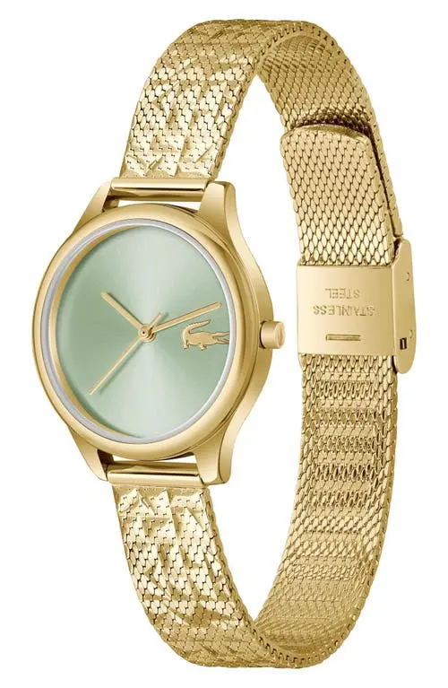 Lacoste Mini Crocodelle Mesh Strap Watch