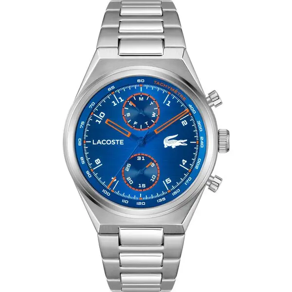 Lacoste Line Racer Multifunction Bracelet Watch - Silver
