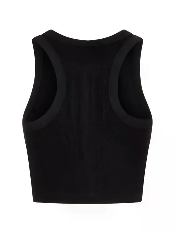 Givenchy Ribbed Cropped Top - Black