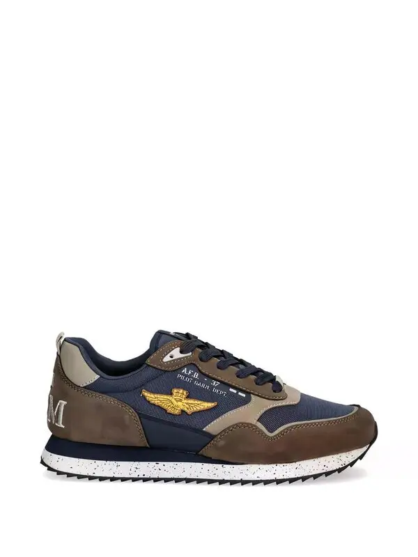 AERONAUTICA MILITARE Logo-detail Sneakers - Brown