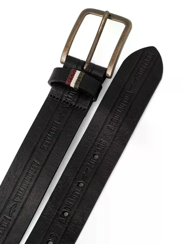 AERONAUTICA MILITARE Embossed Stripe Belt