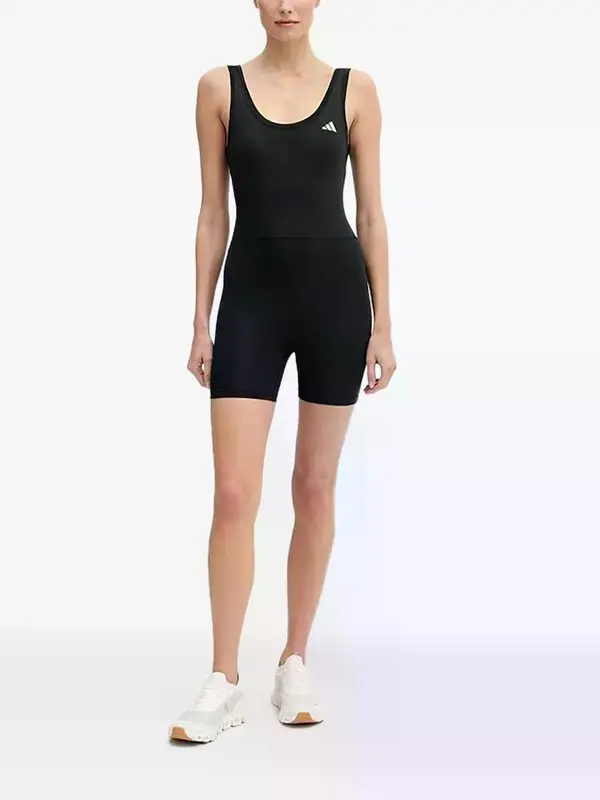Adidas Optime Essentials Logo-detail Bodysuit - Black
