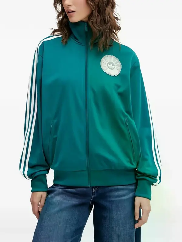 Adidas Zipped Appliqué Jacket - Blue