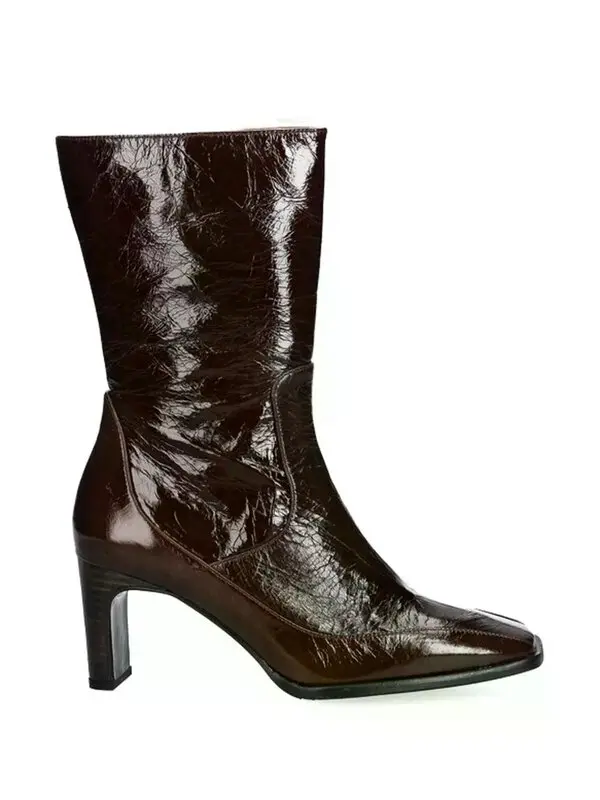 BILLI BI Square-toe Boots - Brown
