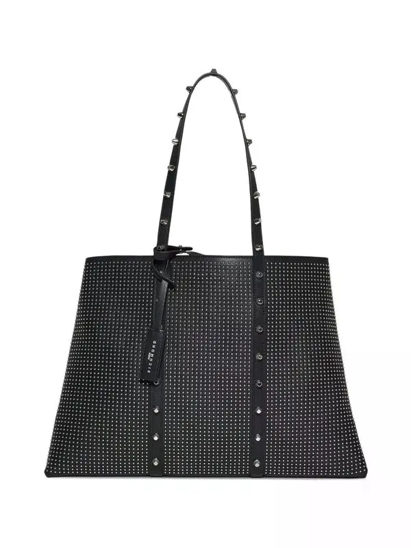 John Richmond Studded-detail Shoulder Bag - Black