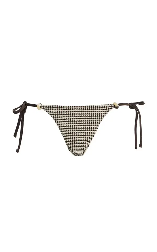 ELCE Valeta Tie Bikini Bottom - Black,white
