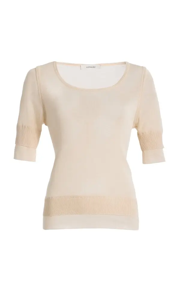 LEMAIRE Layered Knit Top - Ivory