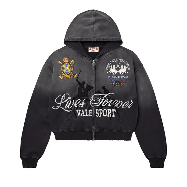VALE FOREVER Rock Zip Up - Black