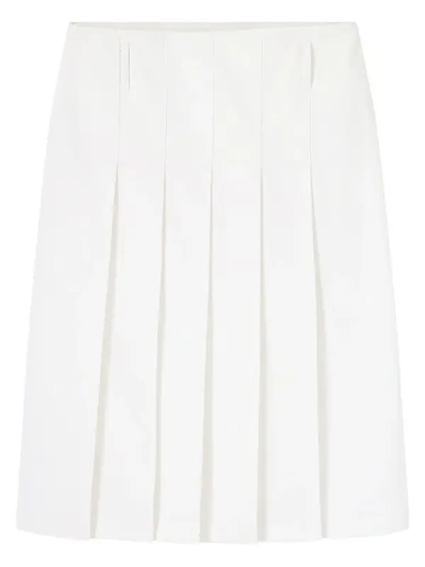 A.p.c. Alice Gabardine Midi Skirt - White