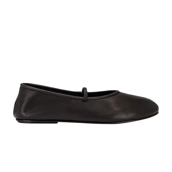 THE ROW Wmns Elastic Ballet Flat - Black