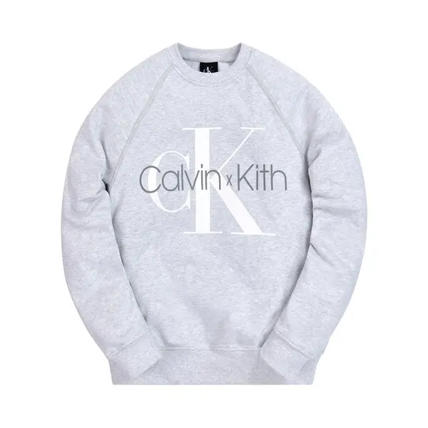 Kith For Calvin Klein Crewneck 'light Heather - Grey