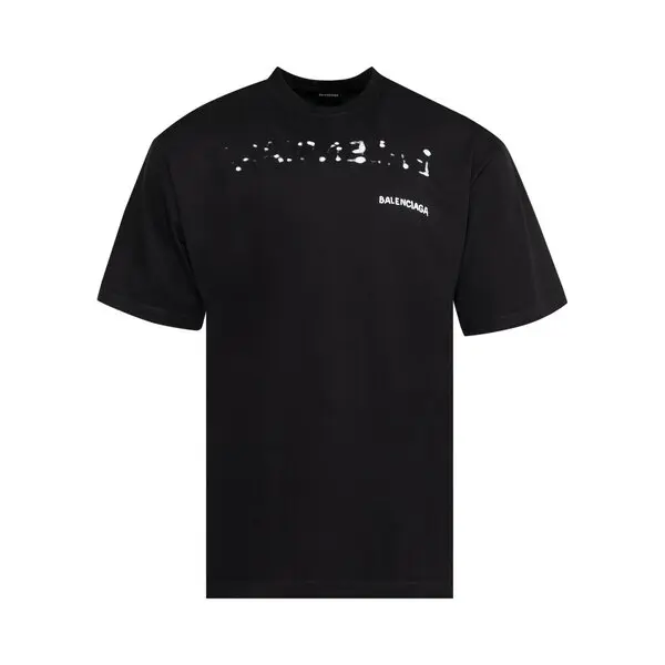 Balenciaga Large Fit T-shirt - Black