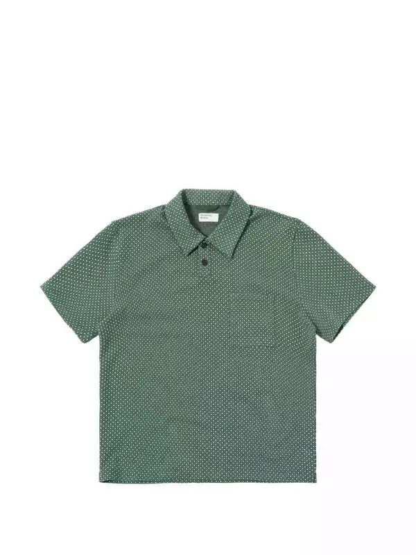 Universal Works Newlyn Patterned Short-sleeve Polo Shirt - Green