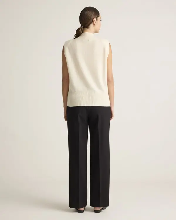 Quince Ultra-stretch Ponte Trousers - Black