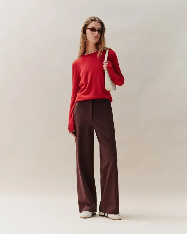 Quince Ultra-stretch Ponte Trouser - Espresso