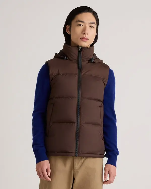 Quince Responsible Down Puffer Vest - Hot Fudge