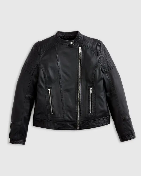 Quince Leather Café Racer Jacket