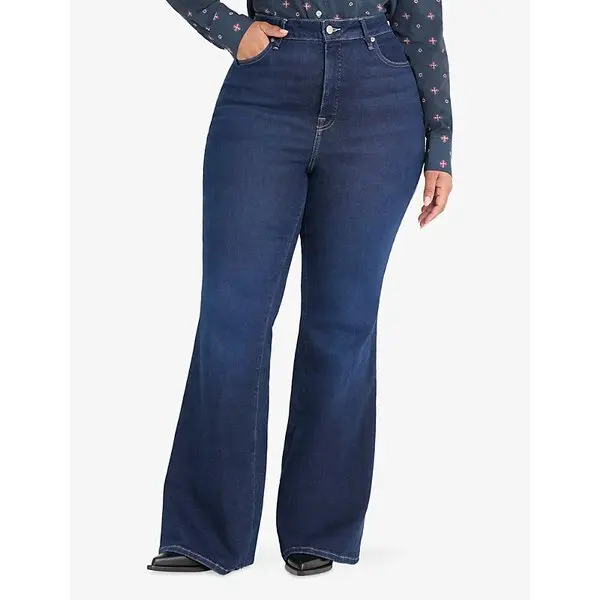 Good American Dolly Joleans Good Legs Mid-rise Stretch-denim Jeans - Indigo1193