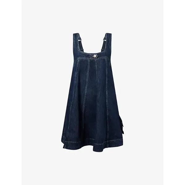 DAMSON MADDER Immy Sleeveless Denim Mini Dress - Blue