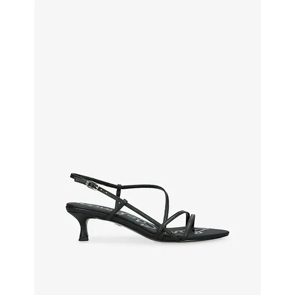 Sam Edelman Cora Leather Heeled Sandals - Black