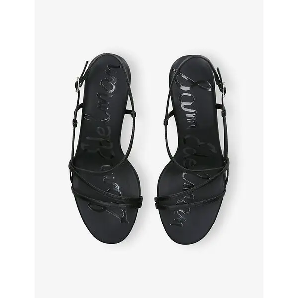 Sam Edelman Cora Leather Heeled Sandals - Black