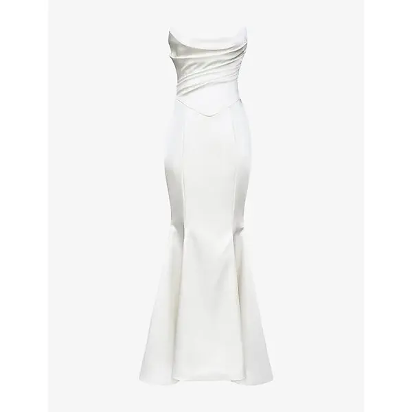 House Of Cb Veronique Strapless Bridal Gown - Ivory